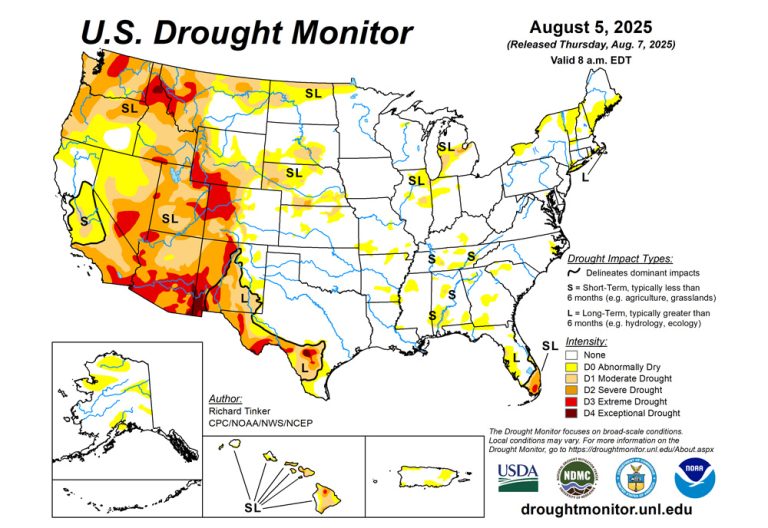 Drought map shows more rain in the High Plains - High Plains Journal