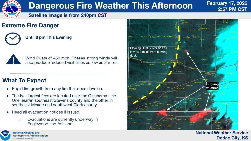 Wildfires causing evacuations in Oklahoma, Kansas - High Plains Journal
